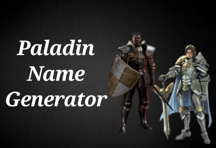 Paladin Name Generator - NameZor